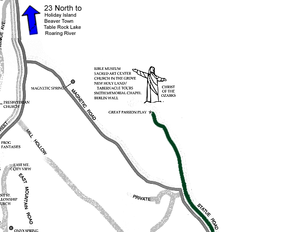 Eureka Springs, Arkansas - Area Map